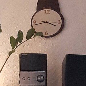 Modern Wooden Box City Two-story Clock Pendulum Wall Clock Solid Wood ...