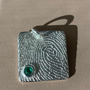 Personalized Silver Men's Fingerprint Tie Clip Custom - Etsy