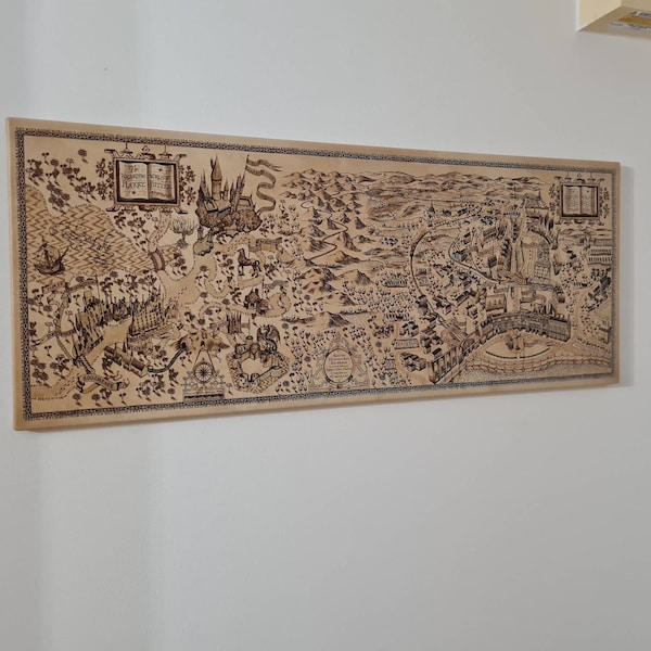 Harry Potter Map Canvas Print - the Wizarding World / London ...