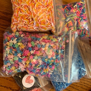 Rainbow Star Sprinkles for Slime Fake Sprinkles for Resin - Etsy