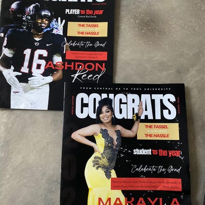 Stunning Graduation Magazine Template Digital Grad Invitation Senior ...