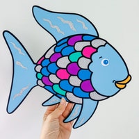 Rainbow Color Fish SVG, Teacher Crafts, Student Crafts, Cricut Cut ...