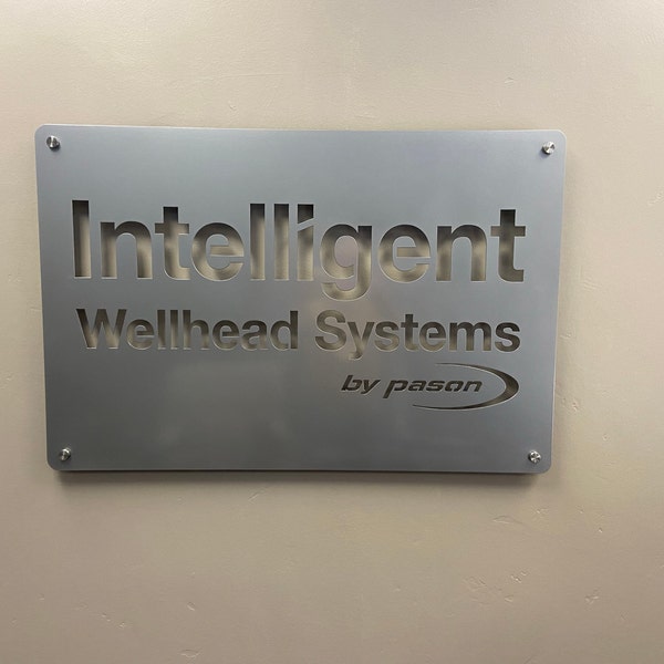 24"x36" Custom Logo Business Sign | Office Decor | Office Sign ...