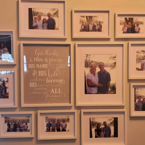 12 Piece Gallery Wall Frame Set "star"-rustic Photo Frame Set With Mat ...