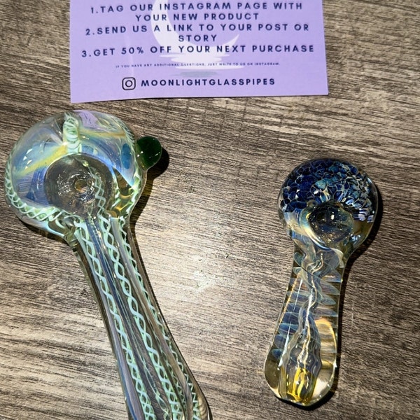 Mystery Glass Pipes Smoking Hand Pipe Glass Handmade Unique Bowl Small ...