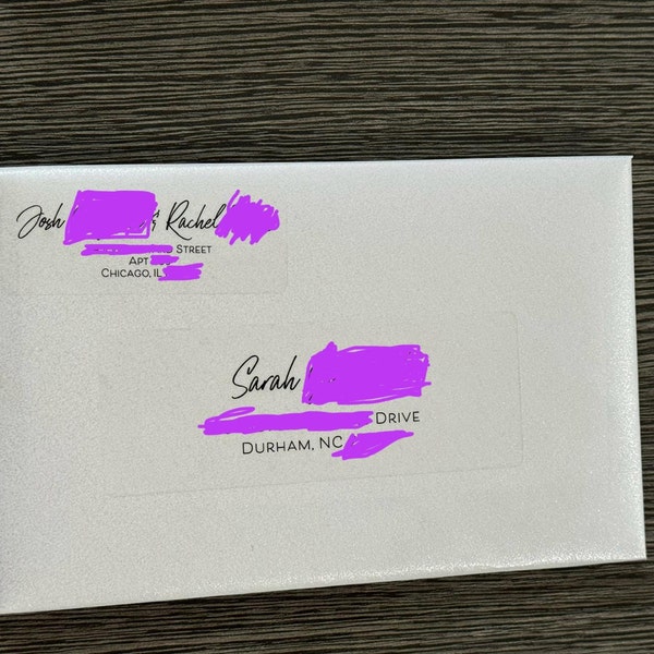 Guest Address Labels, Recipient Address Labels, Invitation, Party ...