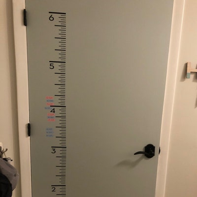 Growth Chart Ruler Decal Children's Vinyl Wall Decal - Etsy