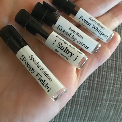 Earth Notes 6 Pack Set Natural Oil Perfumes Small Roll-on - Etsy