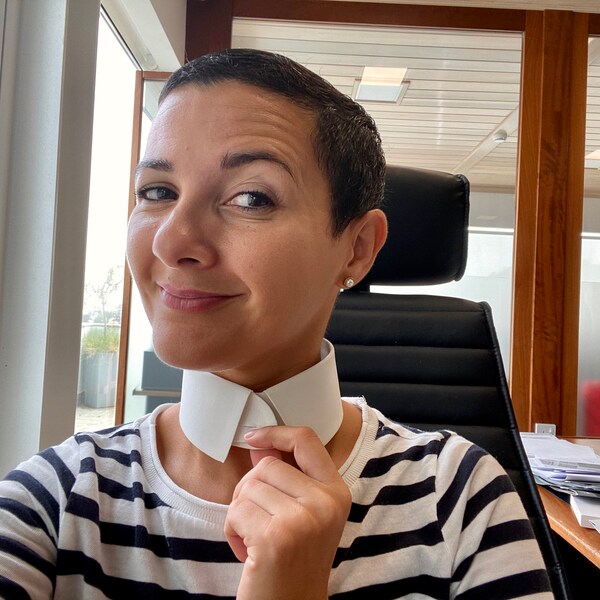 Vintage Collar, Starched Detachable Stand Fall Collar, Stiff/false ...