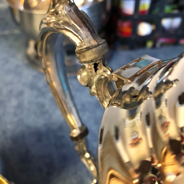 Stunning 5 Piece Heavy Tea Set by Wallace, 1200 Series Baroque Style - Etsy