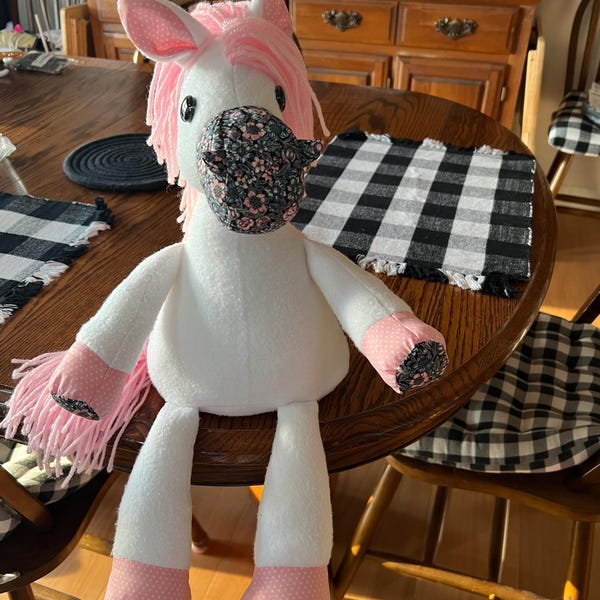 Plush Horse Doll Sewing Pattern – Rustic Horseshoe's Original Nutty Nag ...