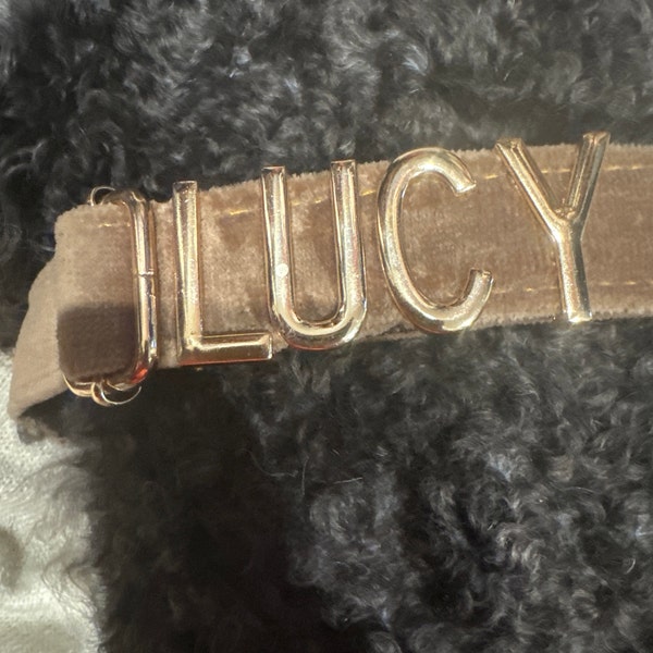 Personalized Dog Collars With Metal Letter Name, Female Dog Collars ...