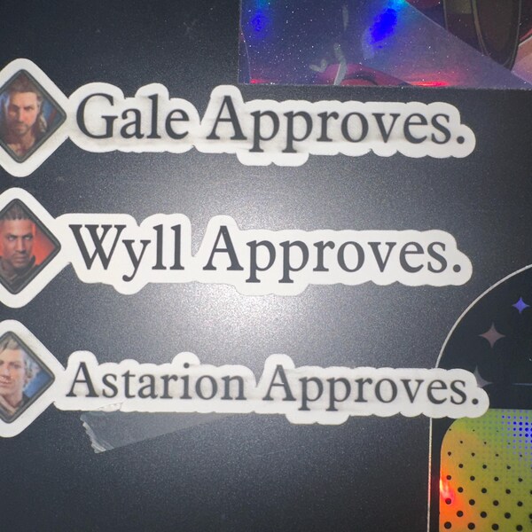 Baldur's Gate 3 Companions Approval Sticker! | Bg3 Stickers ...