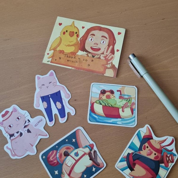 Yokai Watch Stickers Jibanyan, Komasan and Whisper Cute Laptop Stickers ...