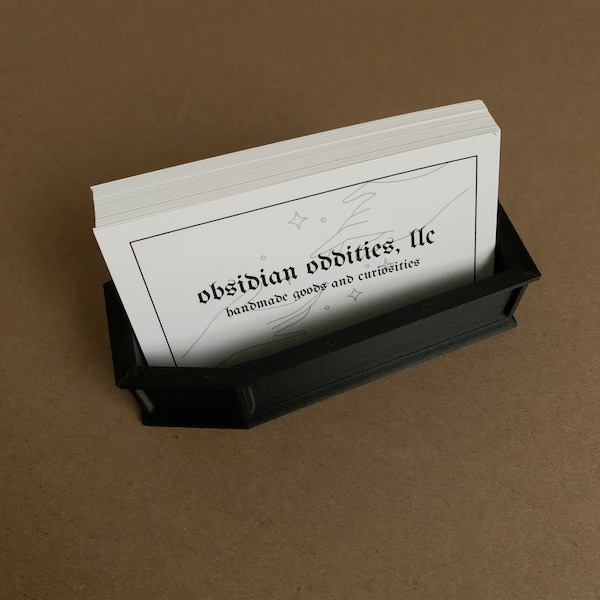 Coffin Shaped Business Card, Ear Swab, Paper Clips Container - Etsy