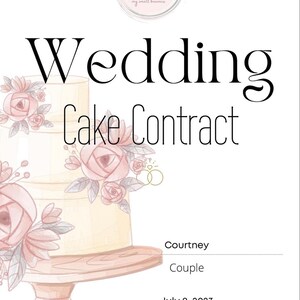 Cake Tasting Card, Wedding Cake Consultation Card, Printable PDF ...