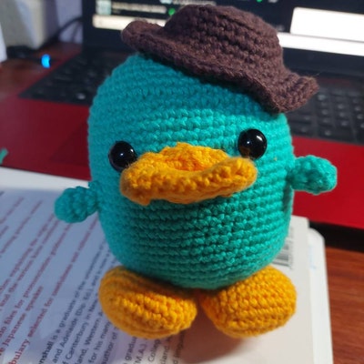 Perry the Platypus Crochet Pattern, Phineas and Ferb Pattern, Ducky ...