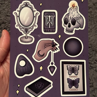 Spiritual Self Care Sticker Sheet Witchy Pastel Bathroom Accessories ...