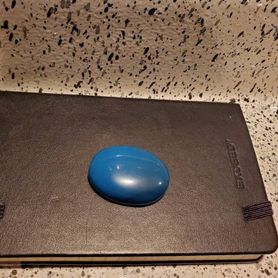 BLUE ONYX Worry Stone Natural Stone Hand Carved Gemstone Worry Stone - Etsy