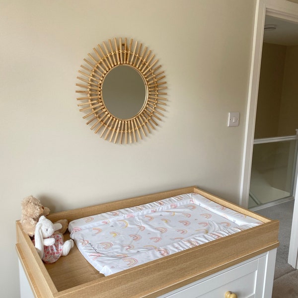 Rainbow Baby Changing Mat // Flat Changing Pad // Baby Girl Changing ...