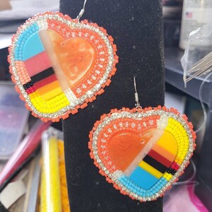 Beautiful Hand Beaded Multi-color Indian Tear Drop | Etsy