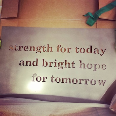 Custom Quote Metal Sign, Inspirational Personalized Sign, Steel Wall ...