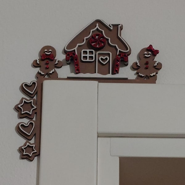 Christmas Door Corners Svg, Christmas Gnome, Gingerman Svg, Christmas ...