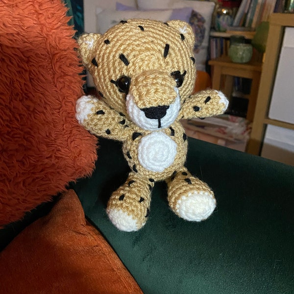 PATTERN: Chip the Cheetah - Crochet Cheetah Pattern - Amigurumi Cheetah ...