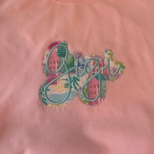 Cursive Yarn Embroidery Font Machine Embroidery Font for Chenille Yarn ...