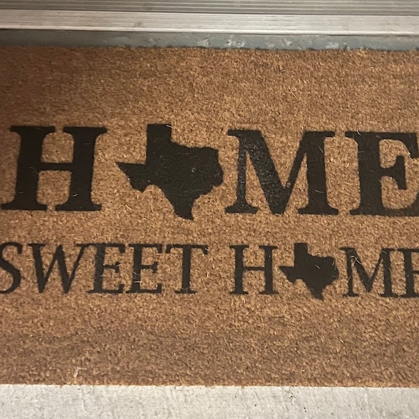 Home Sweet Home Mat Indoor/outdoor Home Mat Customize Door Mat ...