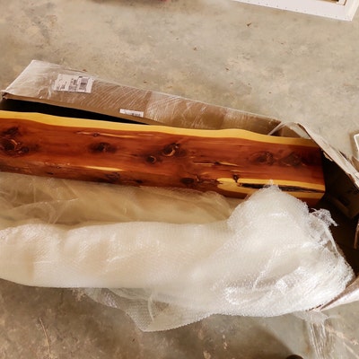 3 Foot Cedar Name Log, Two Base Logs, Rustic Yard Sign, Chainsaw ...