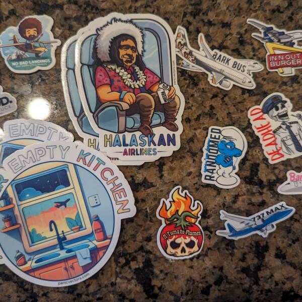 2 Pack BOO-EING 737 Ghost Sheets Halloween Aviation Glossy Vinyl ...