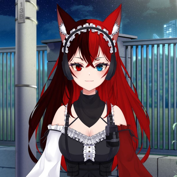 Customizable Vtuber/premade Adopt Live 2D Vtuber Model Cute Fox/cat ...