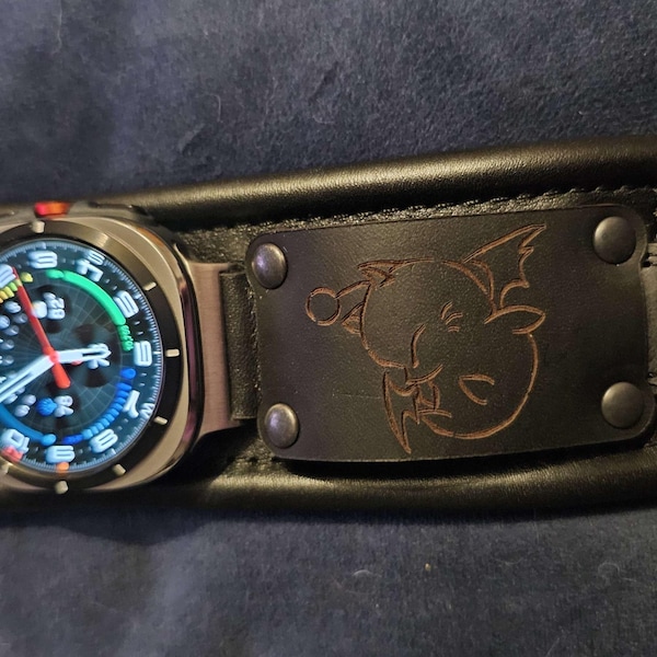 Wood and Leather Smartwatch Band | Custom Apple Samsung Watch Strap ...