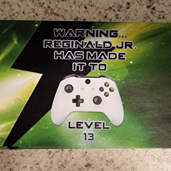 Video Game Theme Bottle Label | Video Game | Video Game Label | Video ...