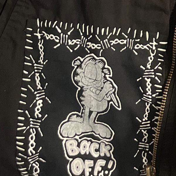 BACK OFF PATCH Sure Why Not Use This Amusing Cartoon Cat as an Icon for ...