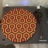 Overlook Hotel Pattern Turntable Slipmat - 12" LP Record Player, DJ Slipmat- 16oz Felt W/ Glazed ...