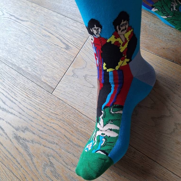 Beatles Socks. John, Paul, George and Ringo. Two Pairs. Sgt Pepper and ...