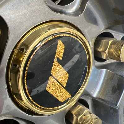 Metal Stickers Car Wheel Center Caps Stickers Set of 4 Fit WOLFSBURG 4 ...