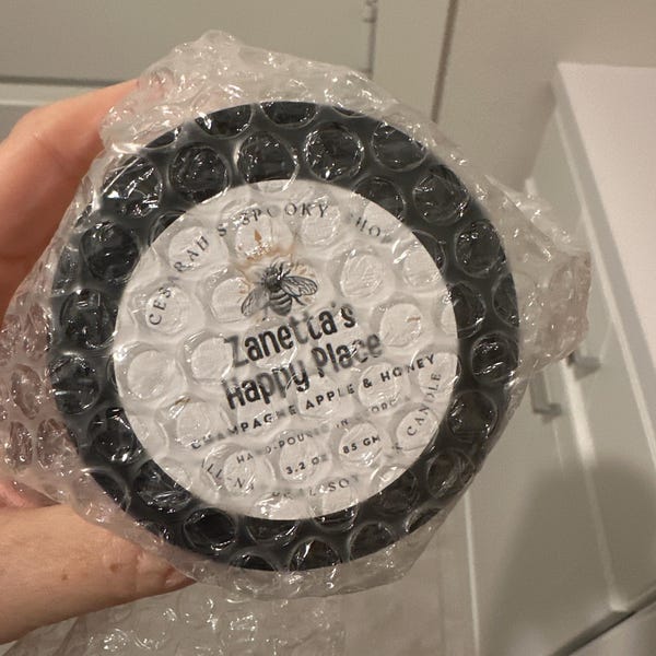 Bee Happy Candle, Positive Energy Candles, Crystal & Herb Candle, Soy ...