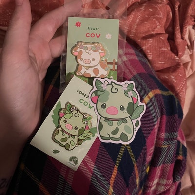 Ice Cream Cow Sticker Set Ver 2, Cute Cow Sticker Bundle, Rainbow Cow ...