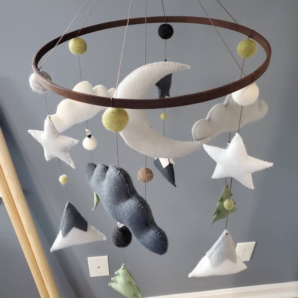 Baby Mobile PDF Pattern and Sewing Instructions. Woodland DIY Felt ...