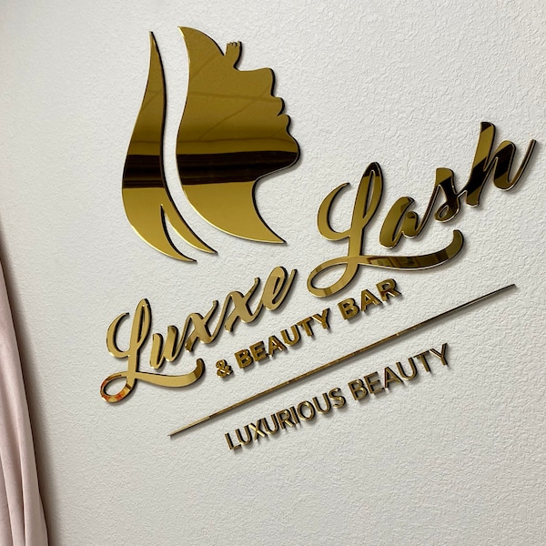 Custom Laser Cut Business Logo - Floating Pieces - Wall Mounted Logo ...