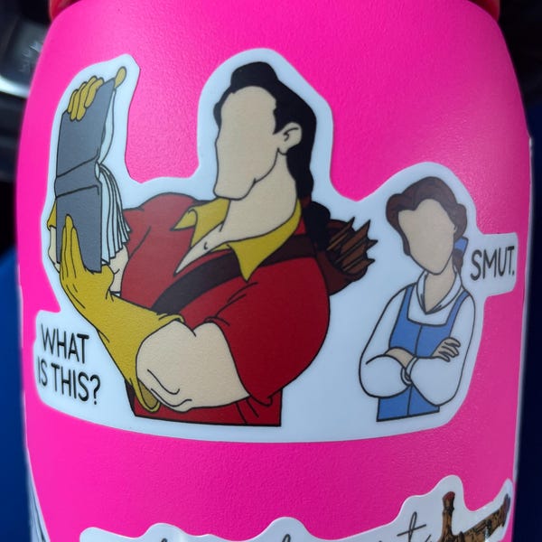 Belle Bookworm Smut Sticker Beauty and the Beast, Booktok, Spicy ...