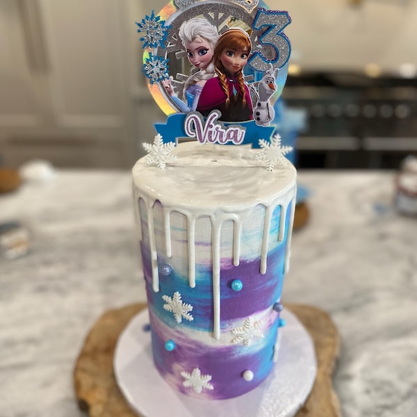 Frozen Cake Topper / Frozen Party / Ana & Elsa - Etsy