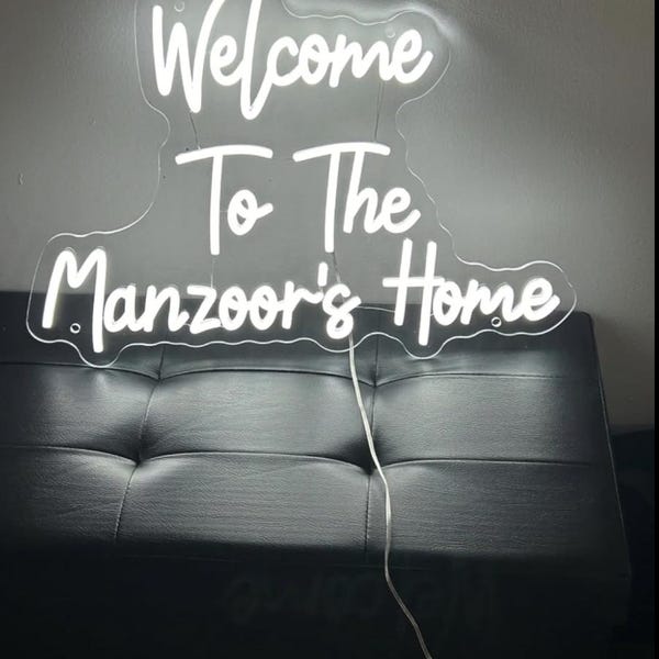 Modern Illuminated Backlit House Sign Custom LED Address Plate Lighted ...