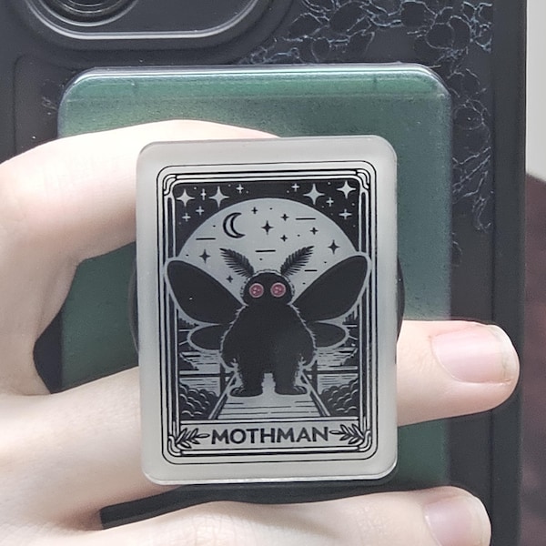 Mothman Tarot Card Popsocket, Glow in the Dark Phone Grip - Etsy