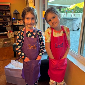 Aprons for Kids, Kids Apron, Kids Art Smock, Chef Apron, Art Party ...