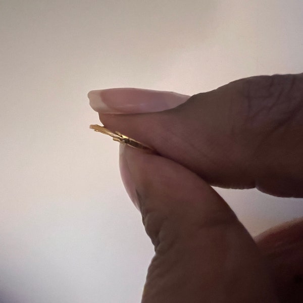 18k Gold OM Nose Stud, Real Gold Nose Push Back , Meditation, Gold Nose ...