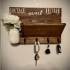 Rustic Home Decor, Key Holder, Rustic Decor, Key Rack, Home Sign, Mail ...